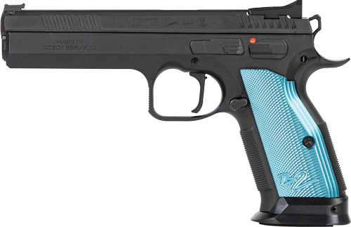 Cz Ts2 Sa 40sw Fs 17-shot - Black Polycoat Blue Grip - Semi Auto ...