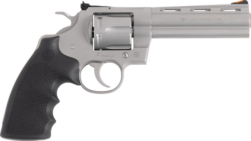 Colt Python 357mag 5" Matte - Ss Adj Sight Hogue Grips - Revolvers at ...