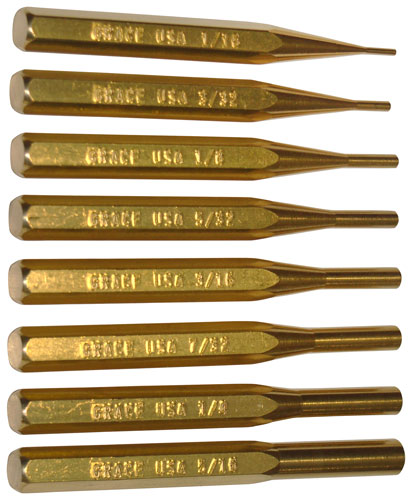 Grace Usa Punch Set - Of 8 Brass - Gunsmithing Tools & Gunsmith ...