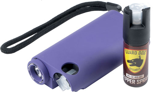 Guard Dog Olympian 3-in-1 Purp - Stun Gun-light-pepper Spray - Less ...